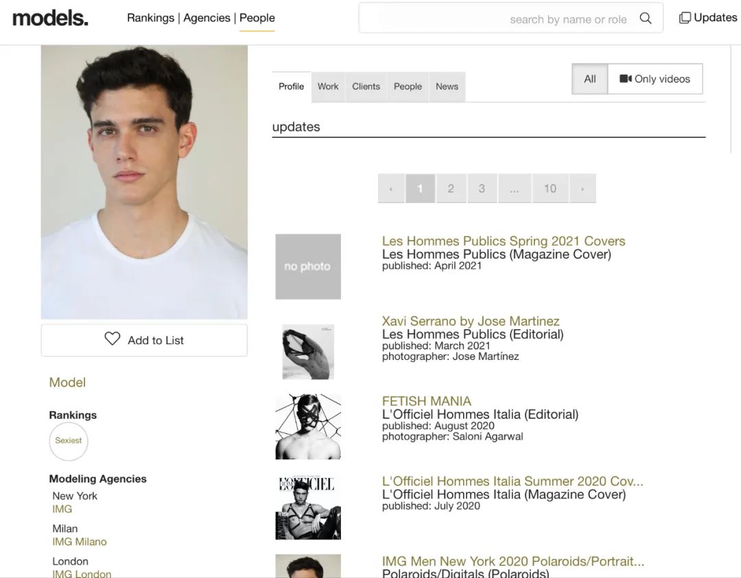 Spanish male model Xavier Serrano finally gained industry recognition ...