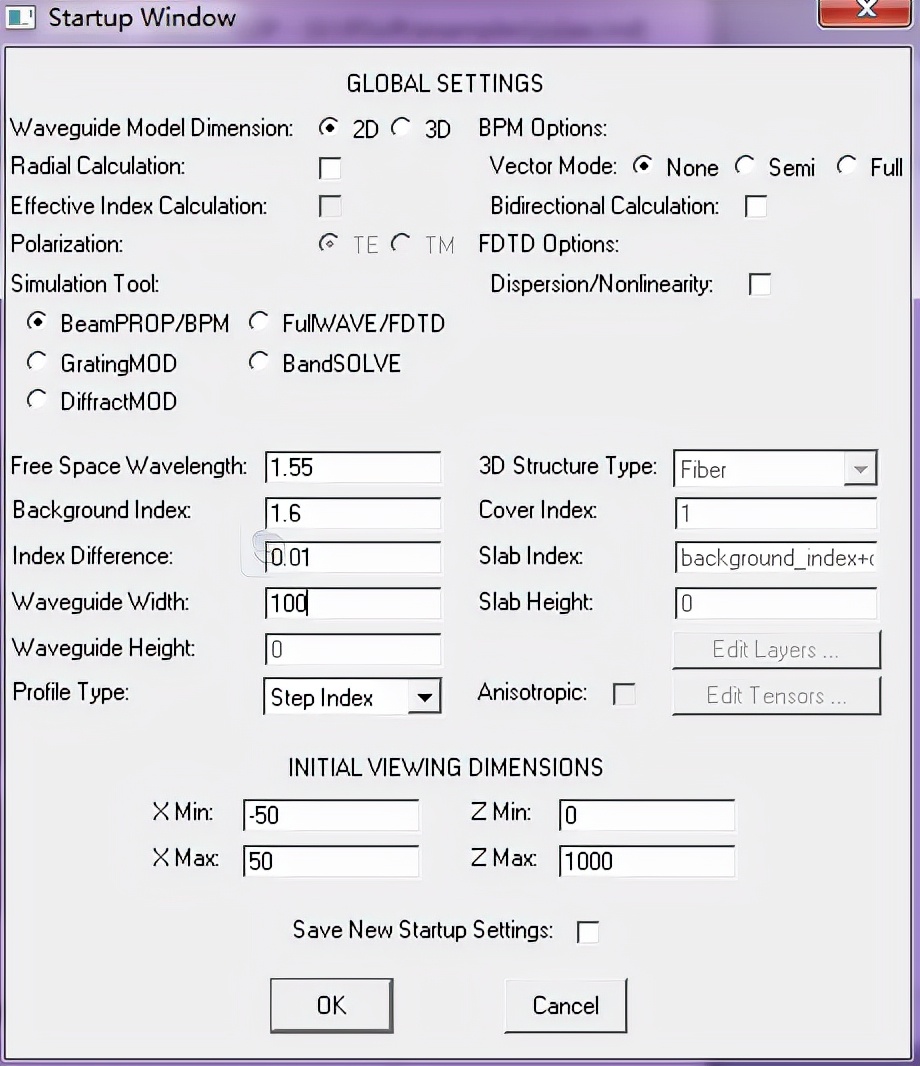 Optoelectronic self-focusing lens design based on Rsoft's Beamprop ...