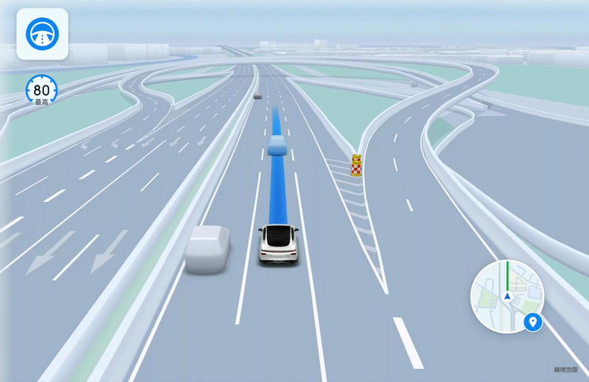 AutoNavi Maps announces that lane-level navigation is fully online, and ...