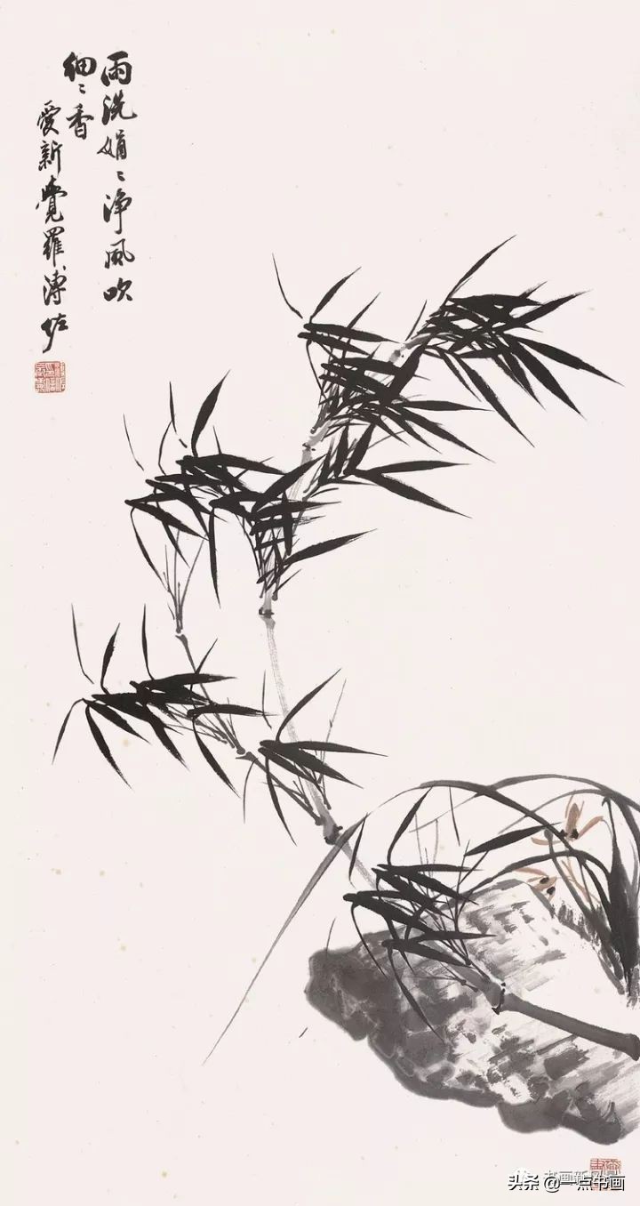 Pu Zuo writes orchids and bamboo, like a breeze blowing on his face - iNEWS