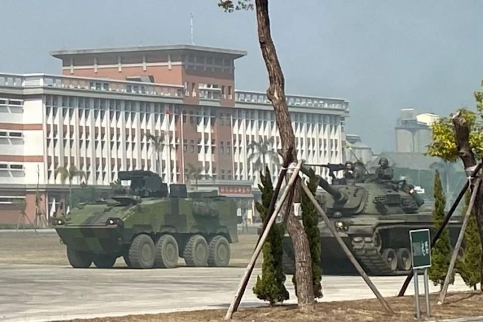 Taiwan's "Clouded Leopard" armored vehicle stalled and was trapped when ...
