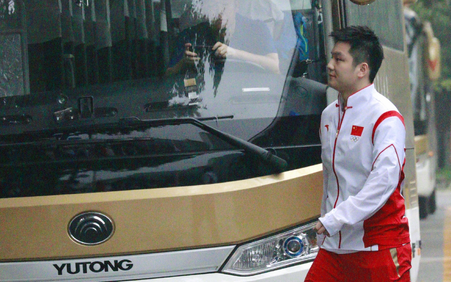 Guoping has set off for Japan!Liu Guoliang took a group photo at C ...