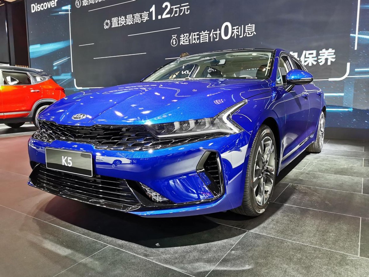 A brief review of the real shots of the Yueda Kia K5 Auto Show, handsome and awesome, and the ...