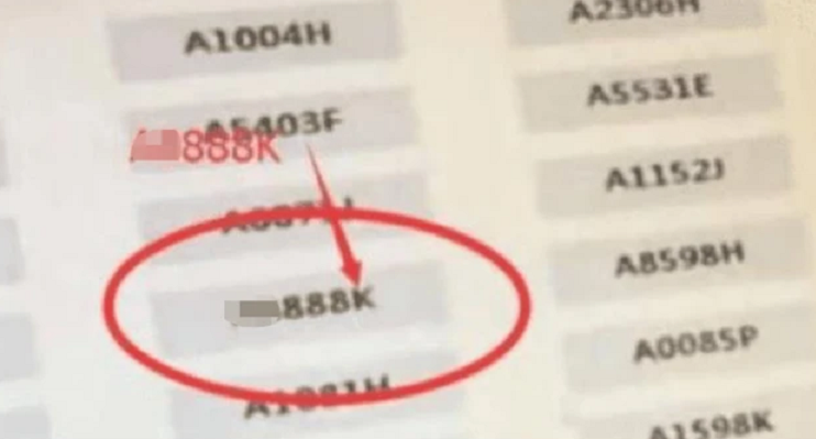 The man shakes the 888 license plate number, but shook his head to re ...