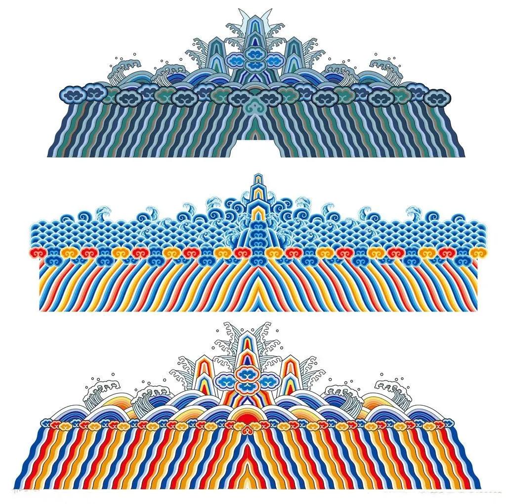 What are the decorations on the hem of ancient dragon robes and ...