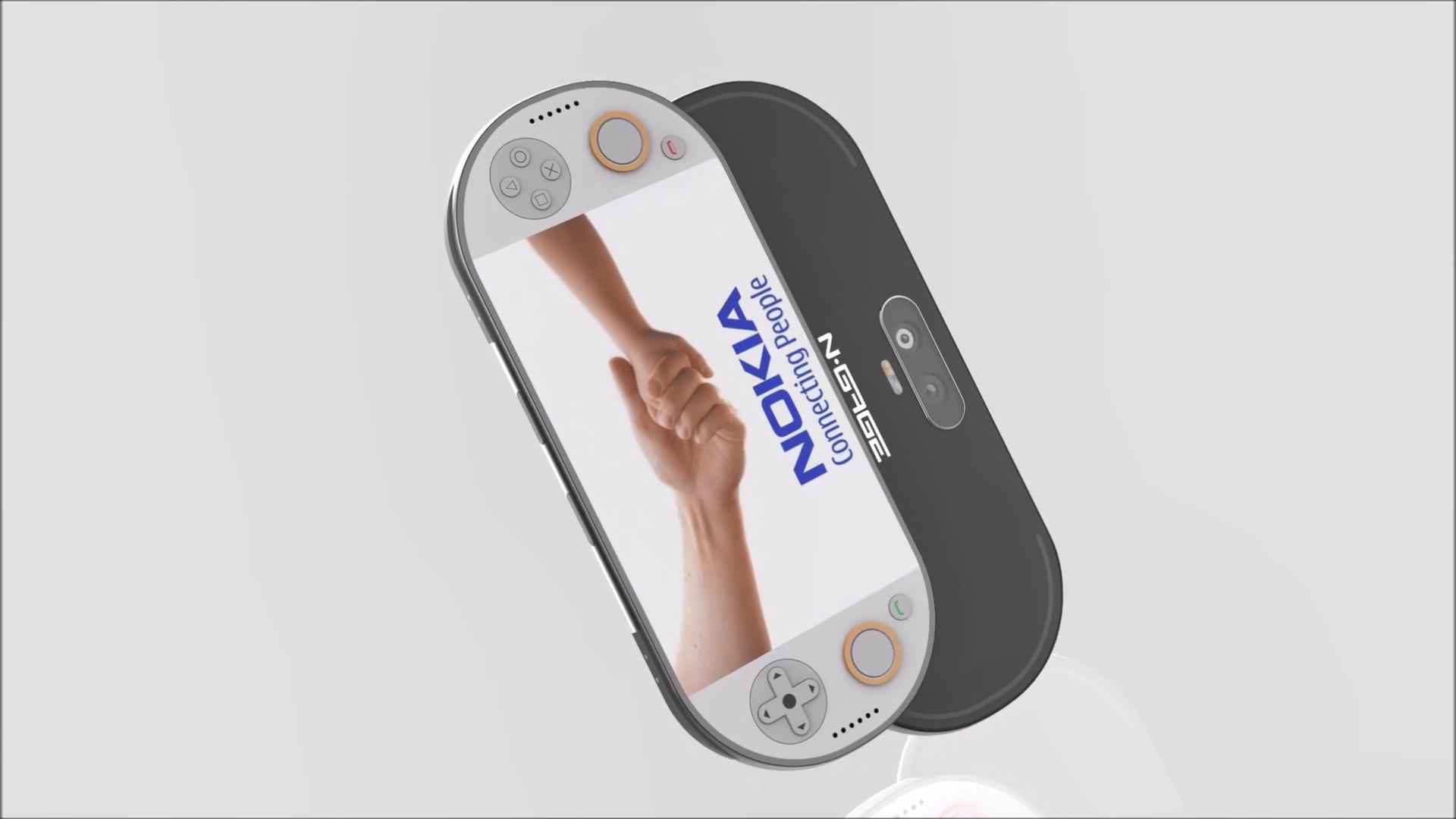 New Nokia N-GAGE rendering: five-dimensional navigation joystick, rear ...