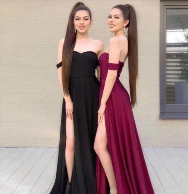 German twin sisters with fair skin and good body, keeping fit is ...