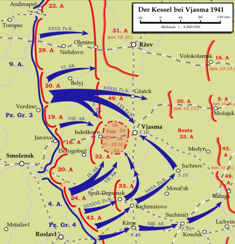 In the tragic Vyazma-Bryansk battle, the Soviet Union suffered more ...