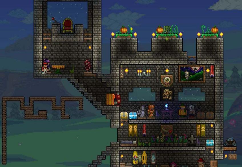 "Terraria Mobile Games" dungeon can't go through because there are ...