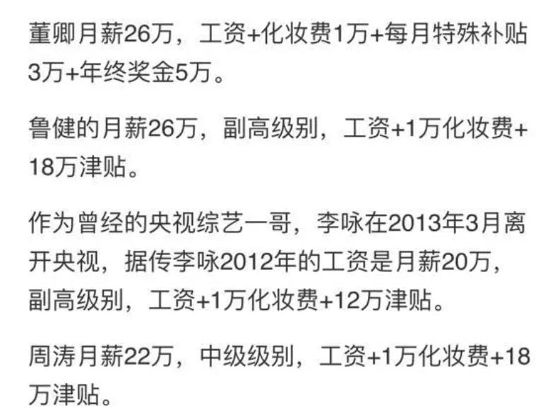 Yang Rui revealed the salary of CCTV host - iNEWS