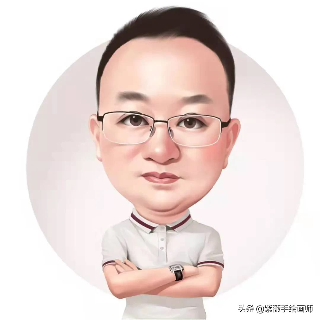 Change your avatar, middle-aged man, real hand-painted avatar, mature ...