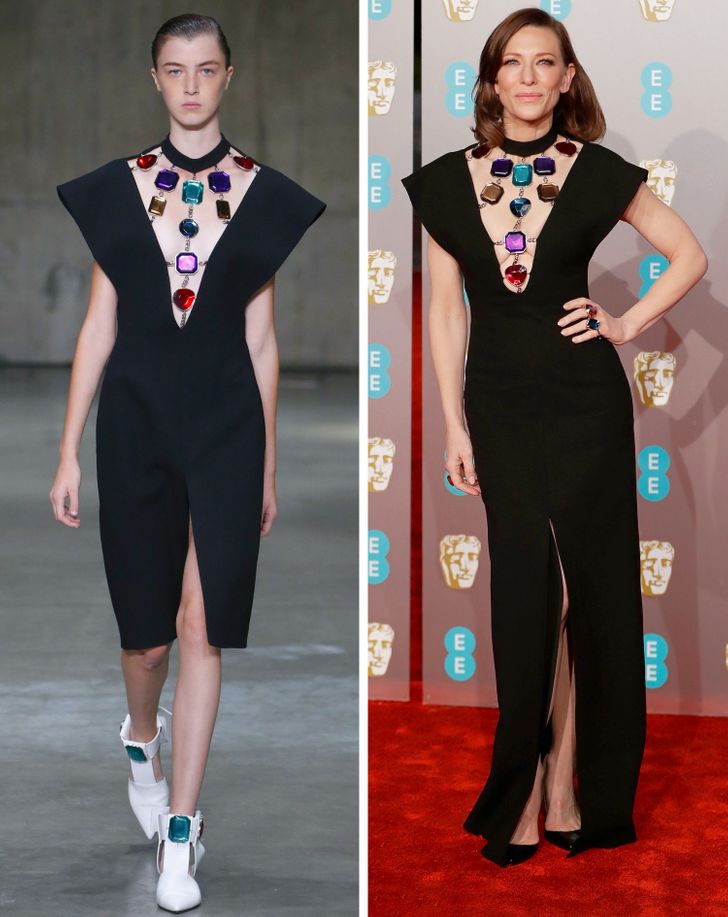 15 famous female celebrities wore high fashion redesigned and produced ...