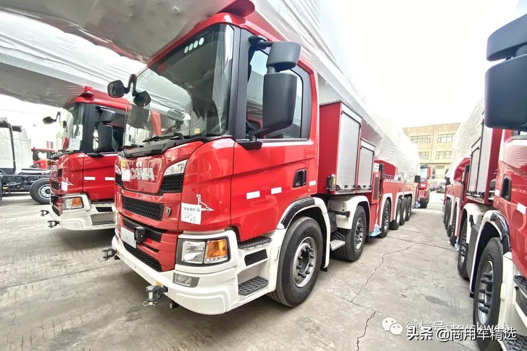 Bolangtao F101 ascending platform fire truck with Scania P450 12x4 ...