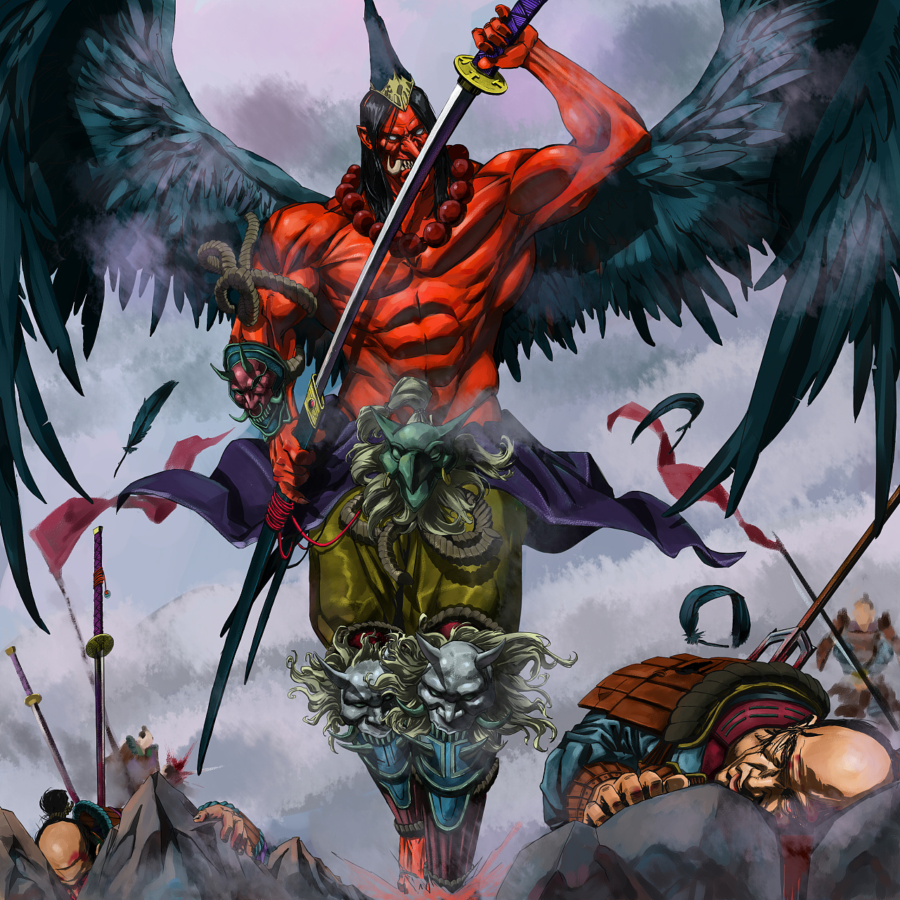 Those Japanese monsters that fascinate you: Tengu and Tamamo front are ...