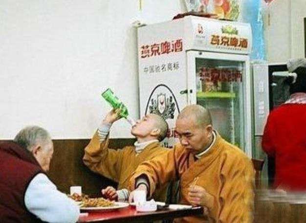 The monk was exposed to drinking and eating meat, driving a luxury car ...