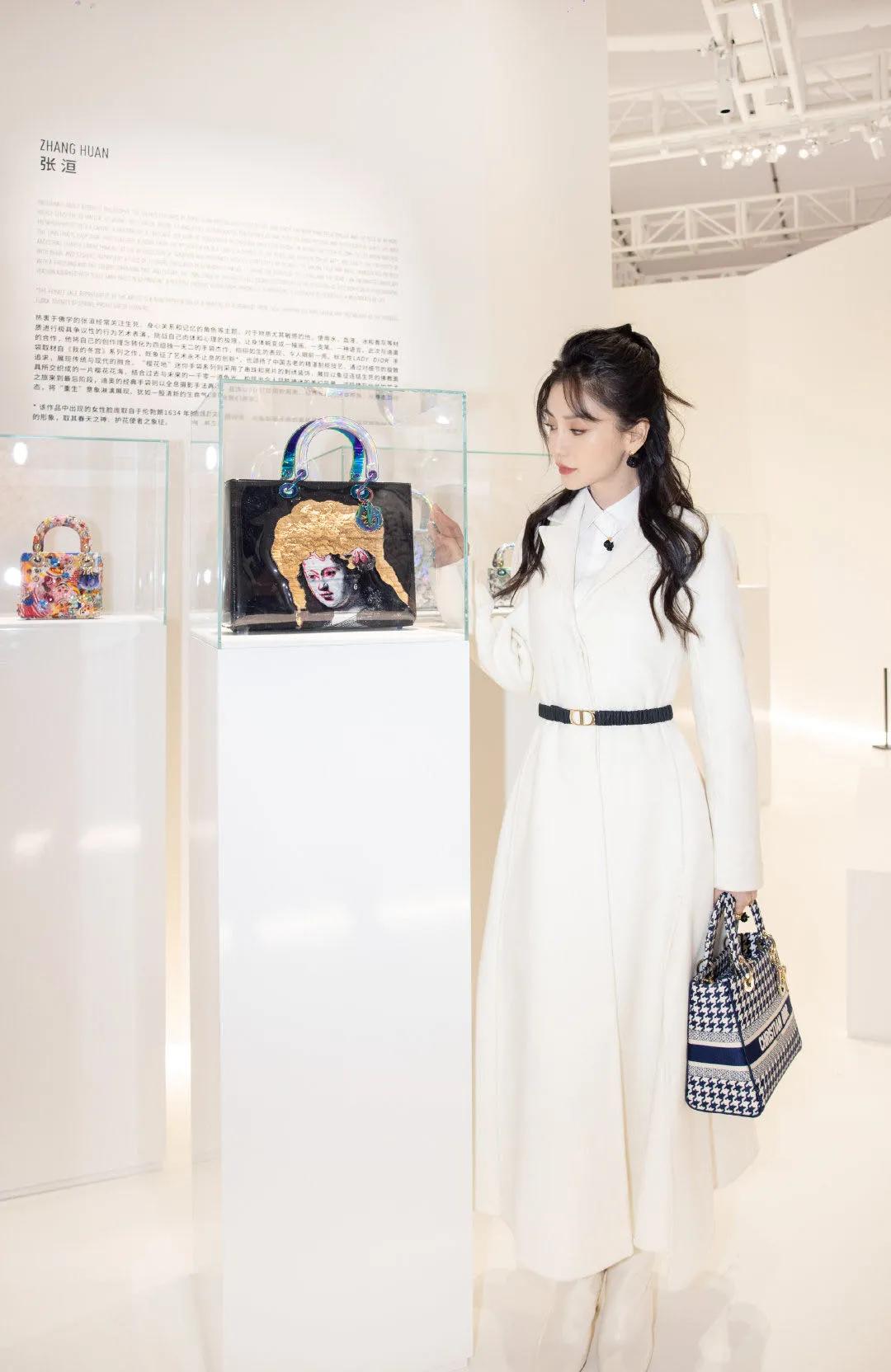 Dior Art Exhibition: Yang Ying has strange makeup and hair, Wang Likun ...