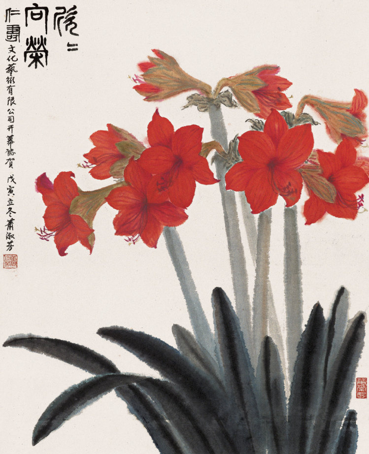 Prosperous——Appreciation of freehand flower and bird paintings of ...