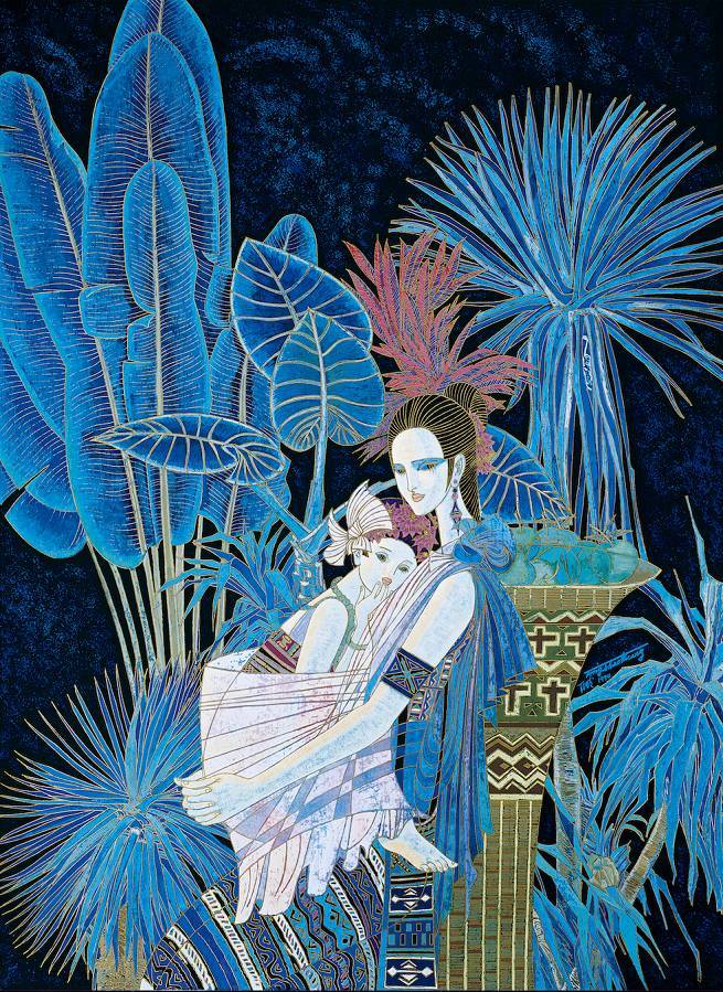 Appreciation of 26 fine works of modern heavy color painting master ...
