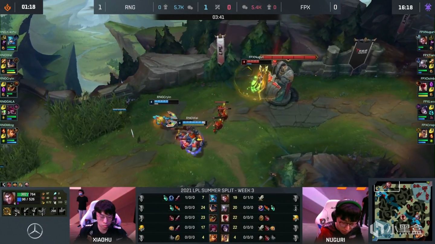 LPL常規賽：Doinb神僧五殺！FPX 1-1 扳平RNG - 頭條匯