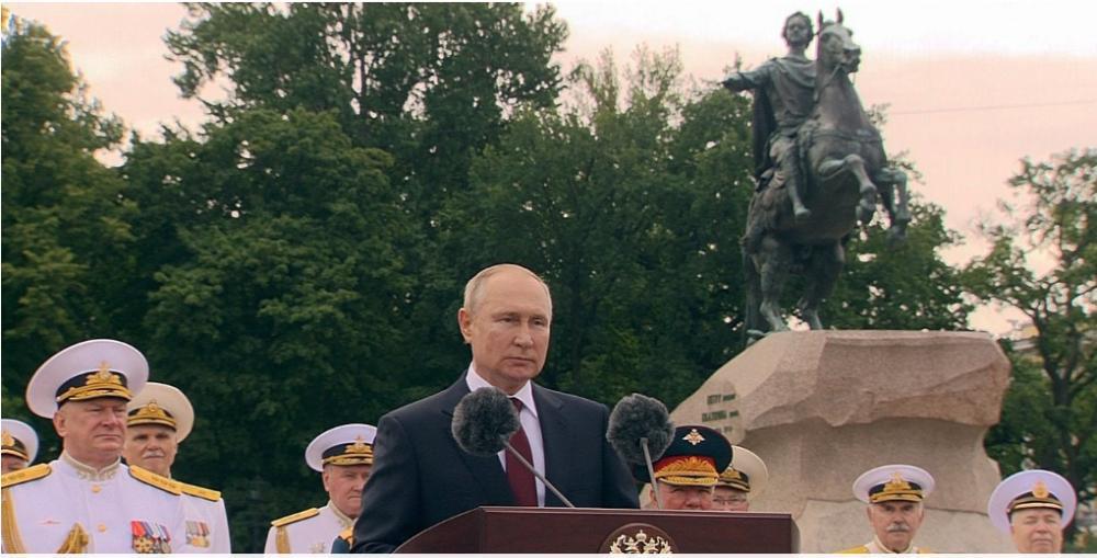 Two-pronged approach!After demonstrating naval power, Putin also said ...