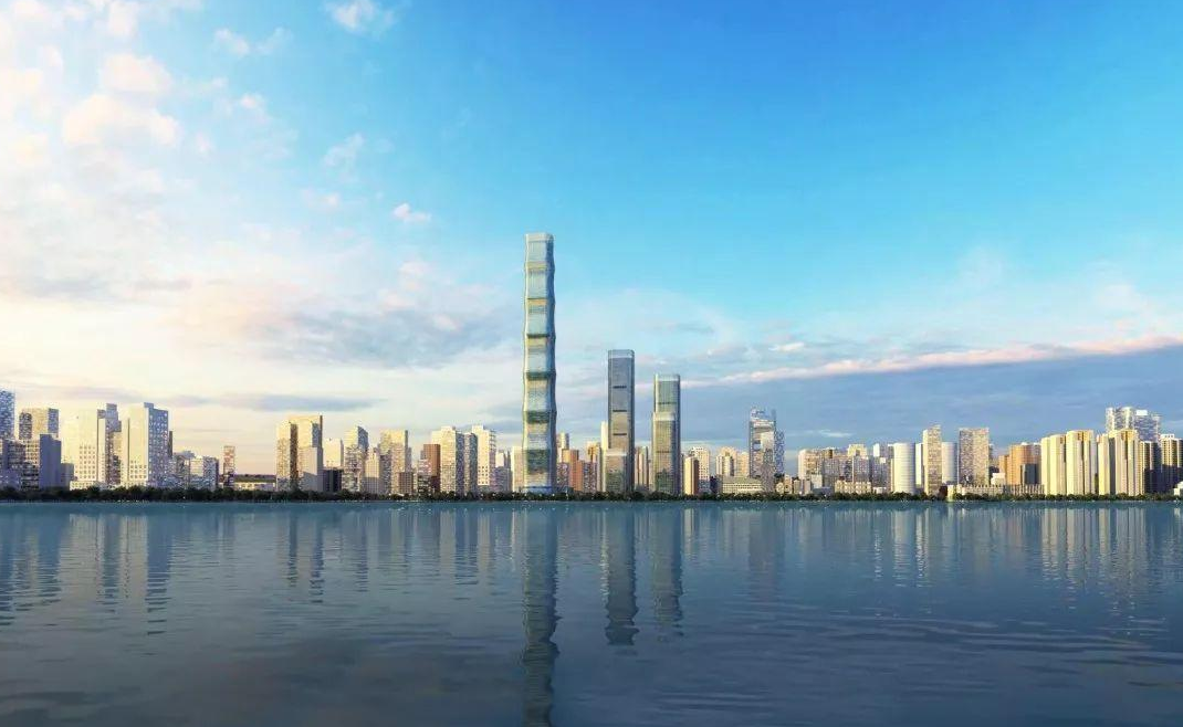 The tallest building in Hefei, with a height of 518 meters and a cost ...