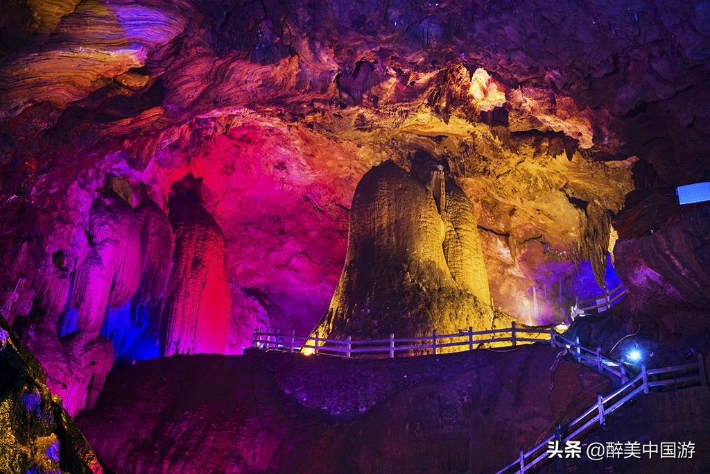 Approaching Meishan Dragon Palace, the beautiful scenery in the cave is ...