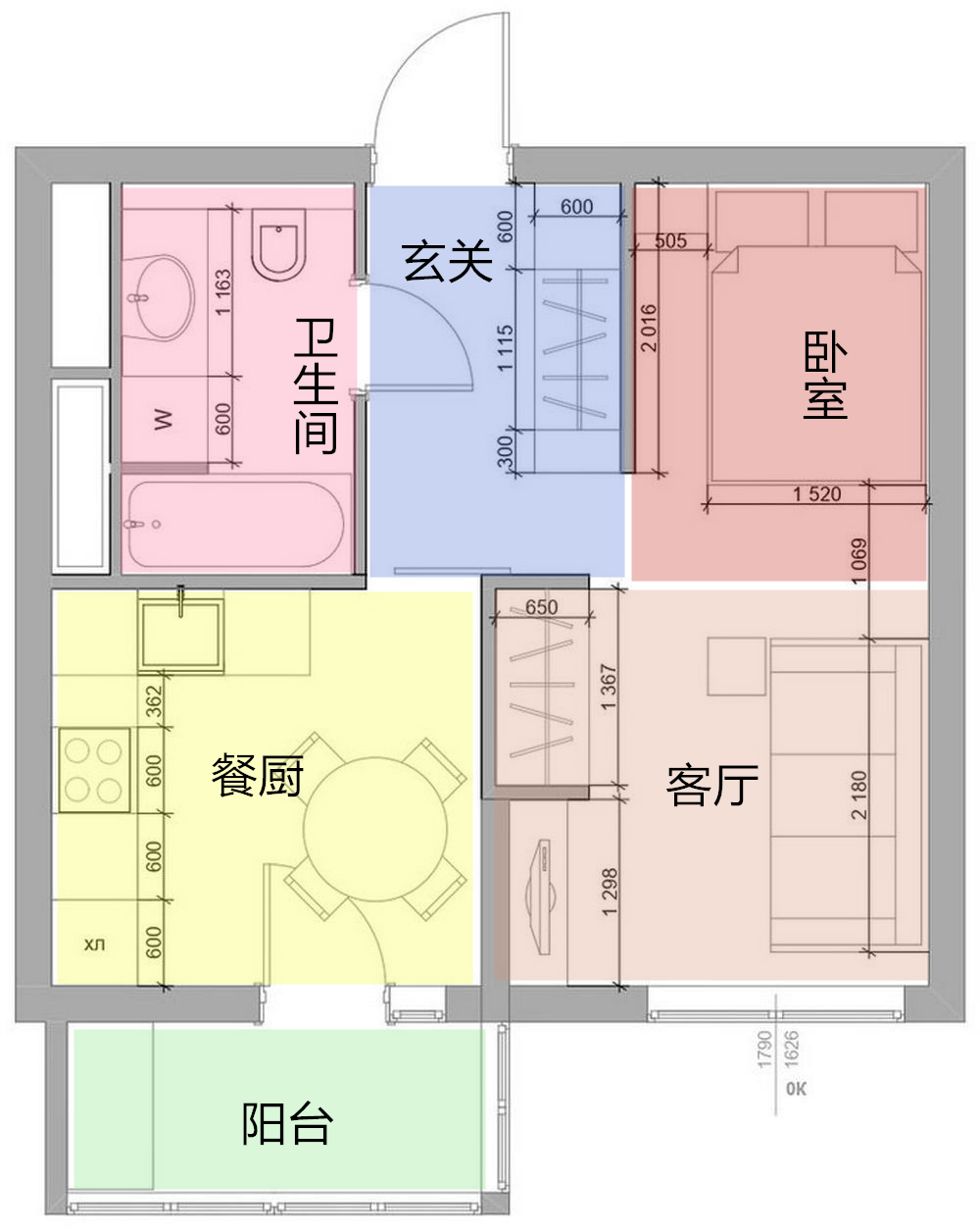 She lives 33 square meters by herself, pretending to be 100 square ...