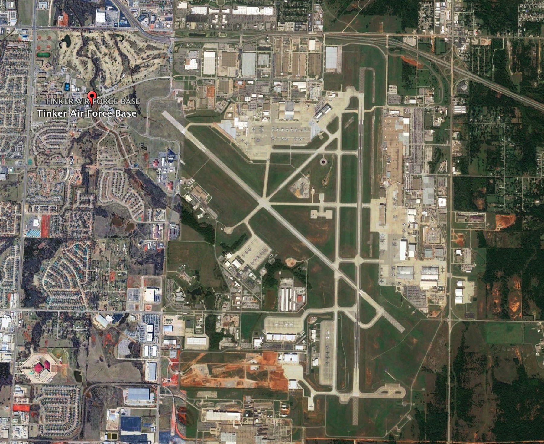 Tinker Air Force Base is located in a special place, with special large ...