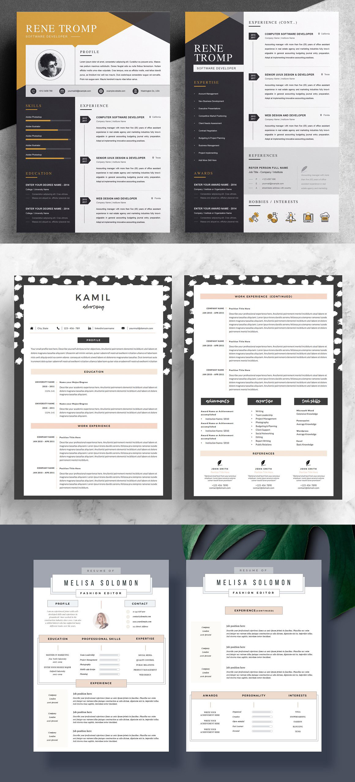 Resume design abroad!Grid design - iNEWS