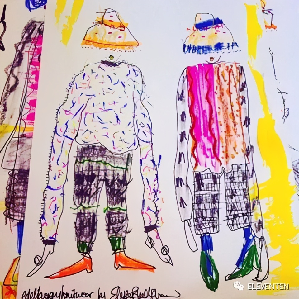 Fashion illustrator's grotesque aesthetics, painted like this, Saint ...