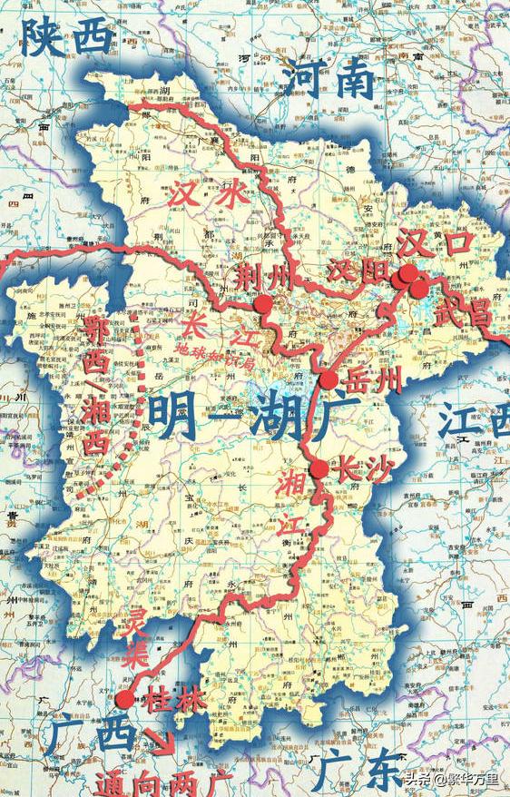 For the regional adjustment of Hubei and Hunan, why were the four ...