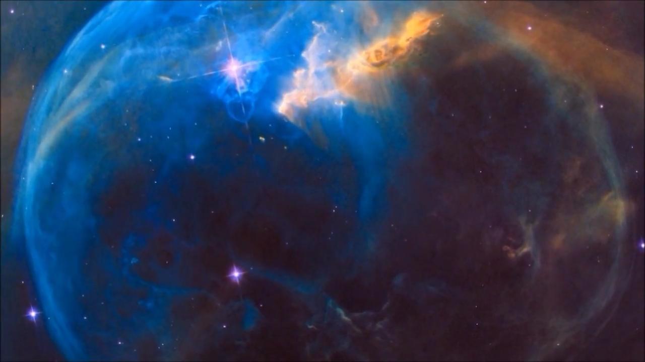 NGC 7635: The bubble nebula 7100 light-years away and 7 light-years in ...