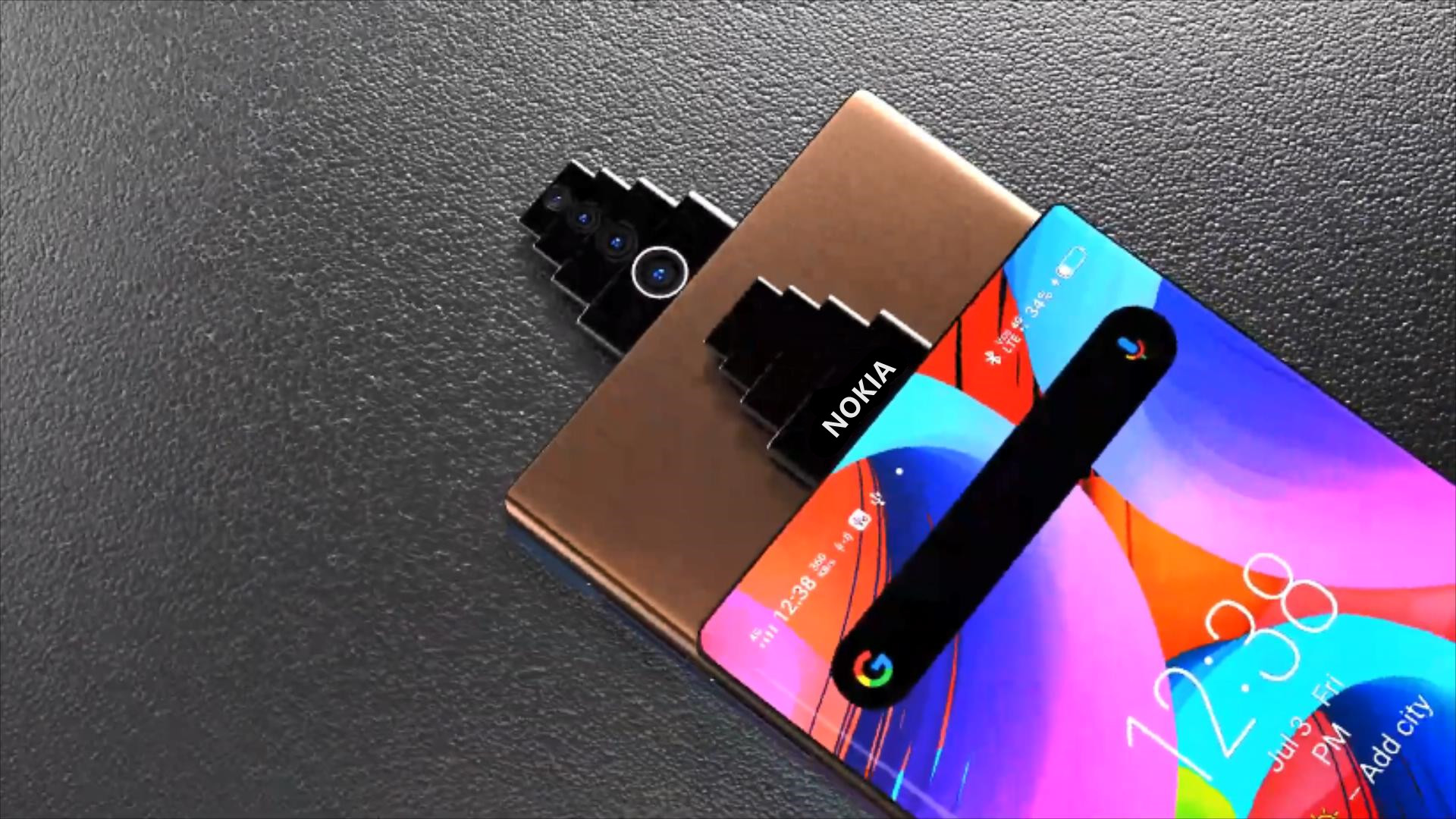 New Nokia 8250 rendering: Snapdragon 895 with 4K face-to-face screen ...