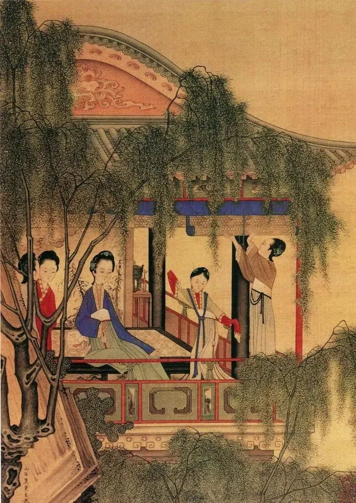 Jiao Bingzhen's "Lady's Album" from the series of court painters in the ...