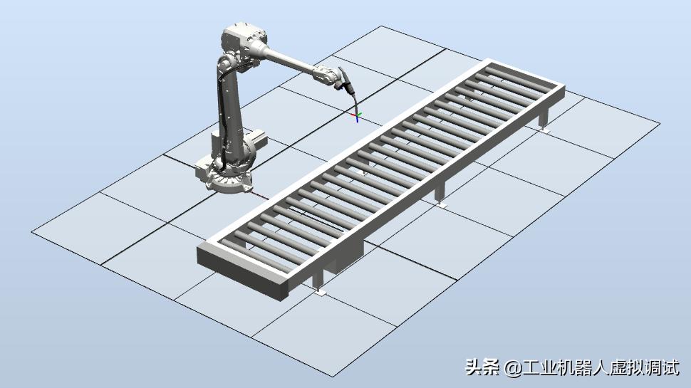 RobotStudio software: ABB robot conveyor belt tracking virtual ...