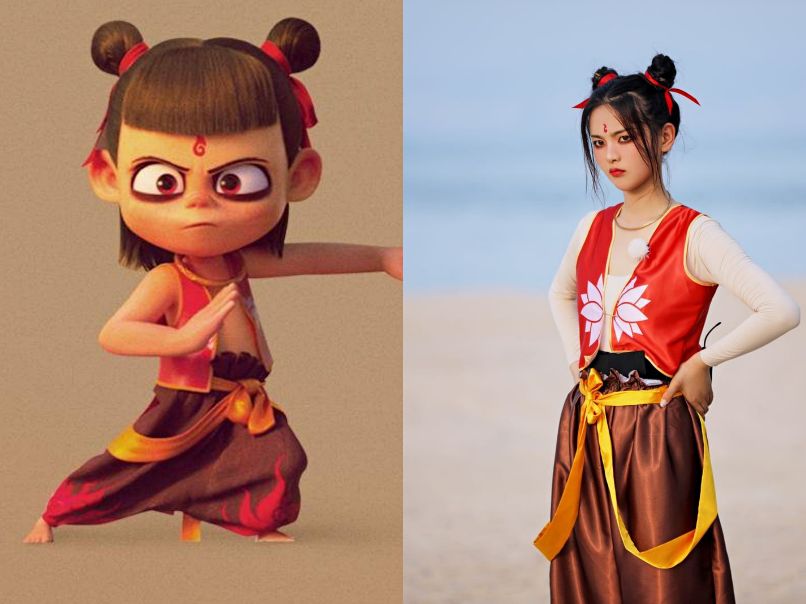 Yang Zi's red boy, Yang Chaoyue's Nezha is too vivid, right? - iNEWS