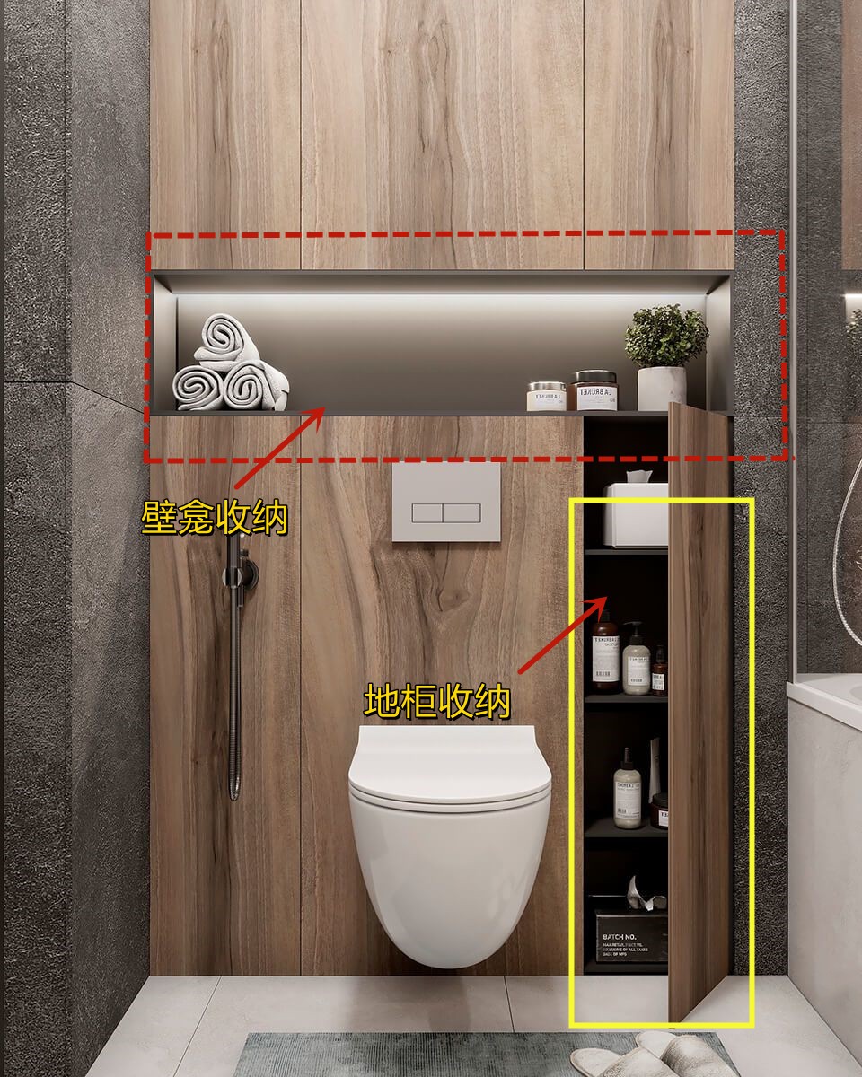 The 1 square meter area should have been used in the bathroom. It is ...