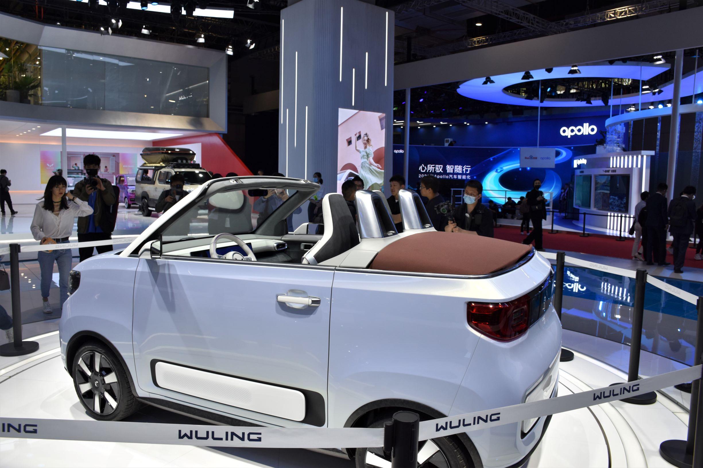 Chery Little Ant convertible version of the real car debut, Wuling has ...