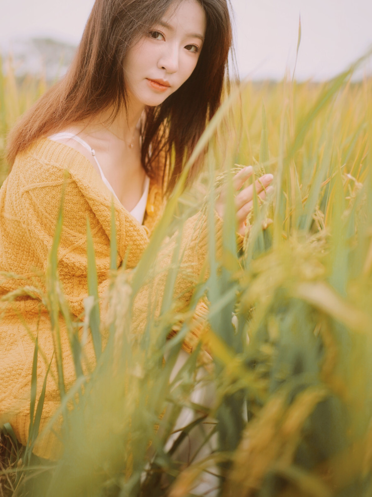 How to take a portrait photo of a rice field? Try these 7 photo poses ...