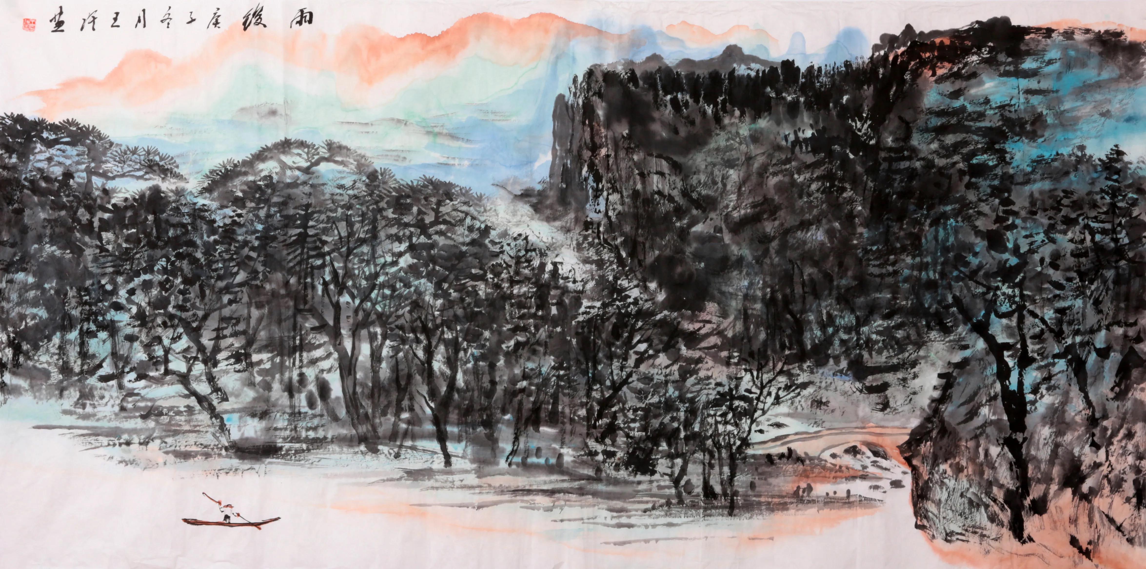 "De First Floor" Chinese famous ink painting Danqing special - iNEWS