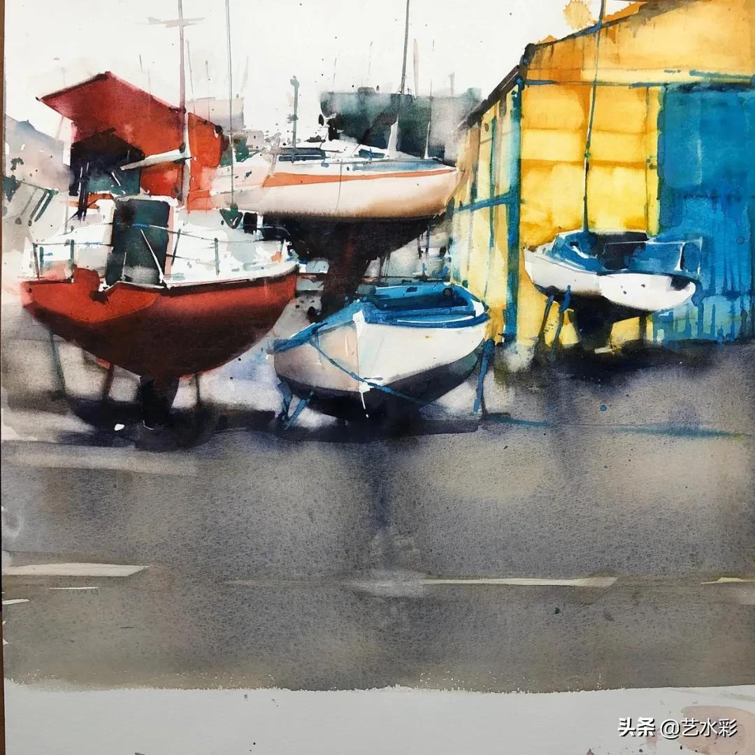 French painter Marc Folly's watercolor world is retro, romantic and ...