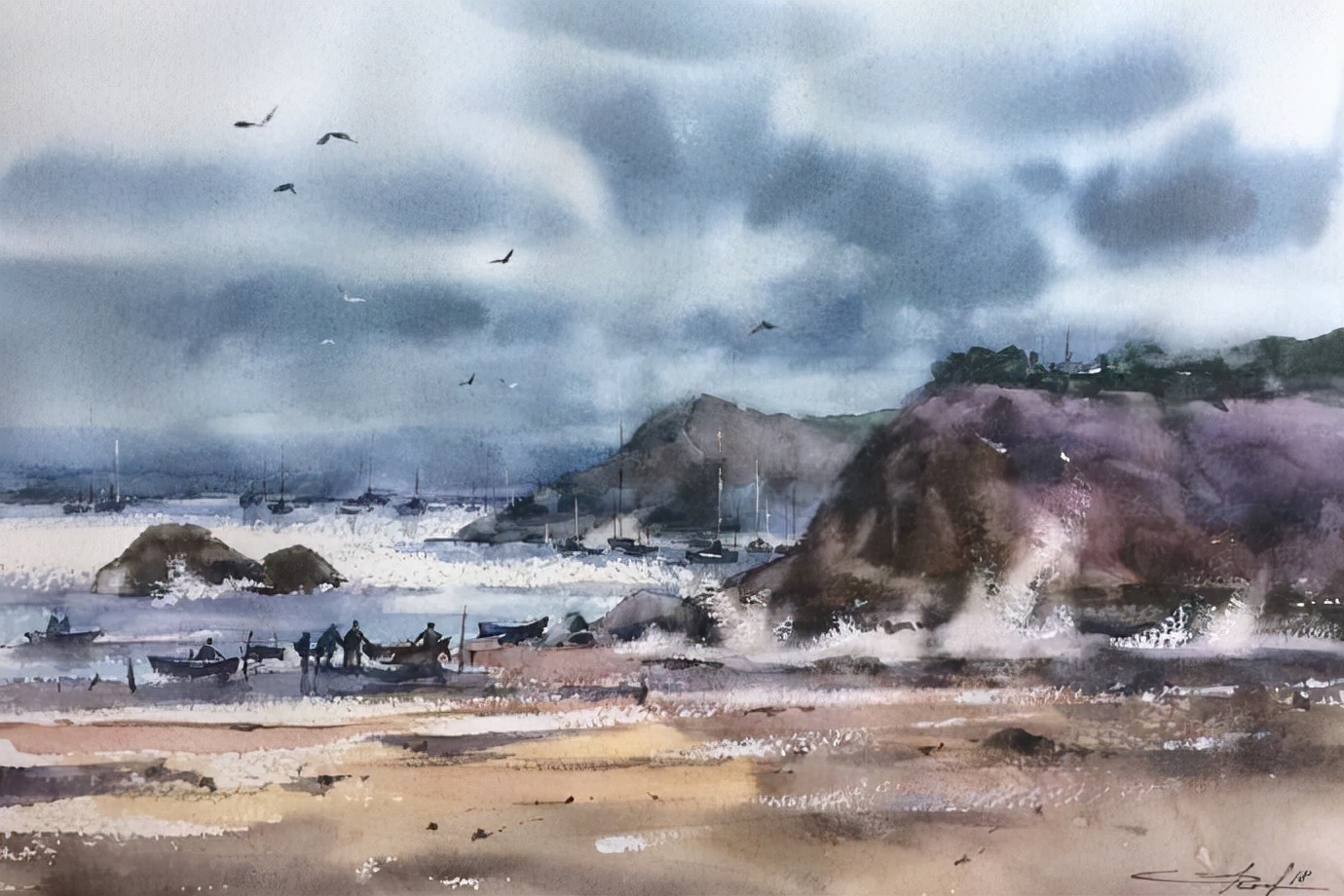 Watercolor painting by Belarusian painter Olga Novitskaya - iNEWS