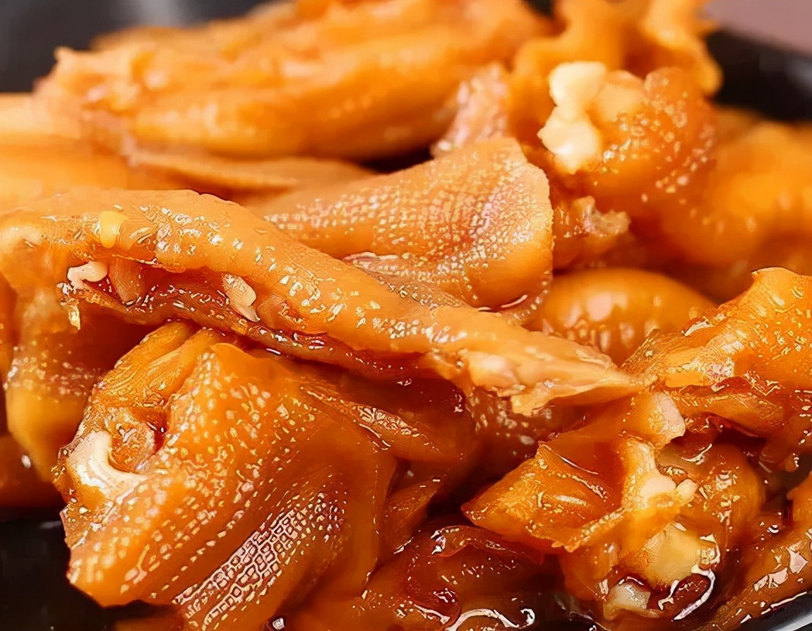 Boneless duck feet, crispy and chewy, fresh, fragrant and smooth, super ...