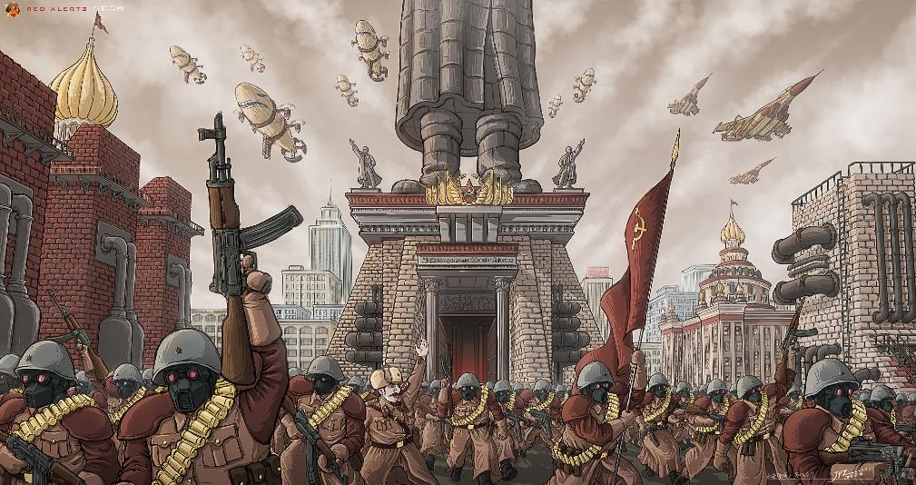 Red Alert 2: A rare master illustration with perfect details - iNEWS