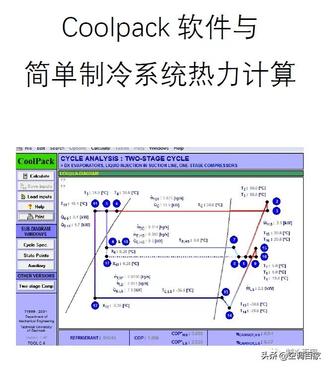 Solkane and Coolpack, entry-level refrigeration system calculation ...