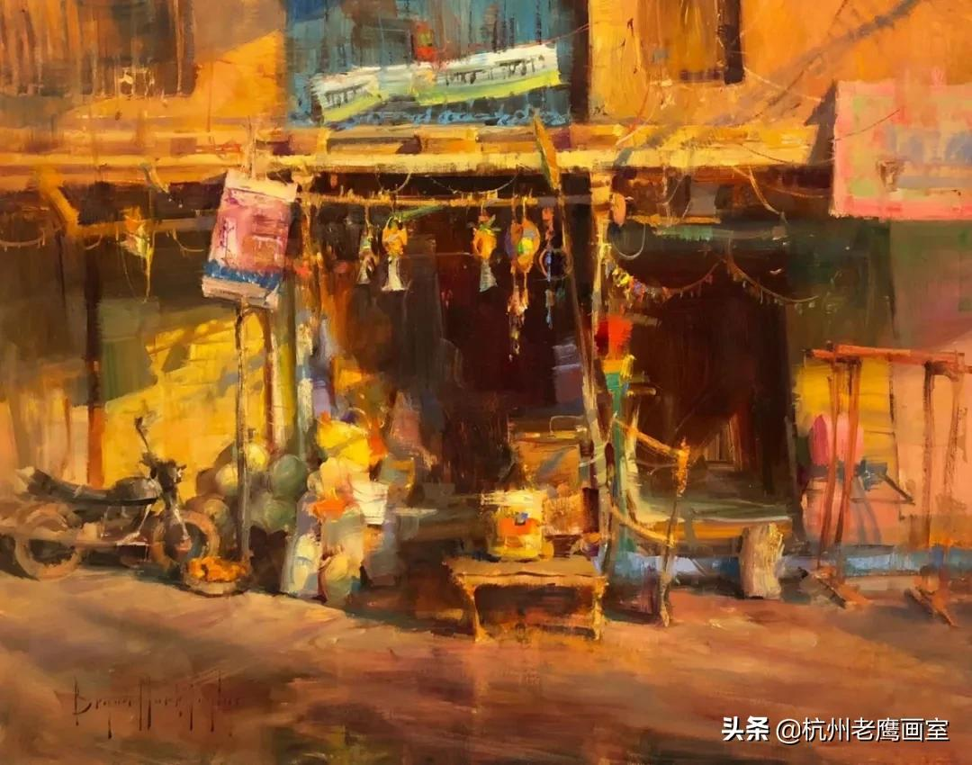 The Chinese landscape described by this foreign painter is particularly ...