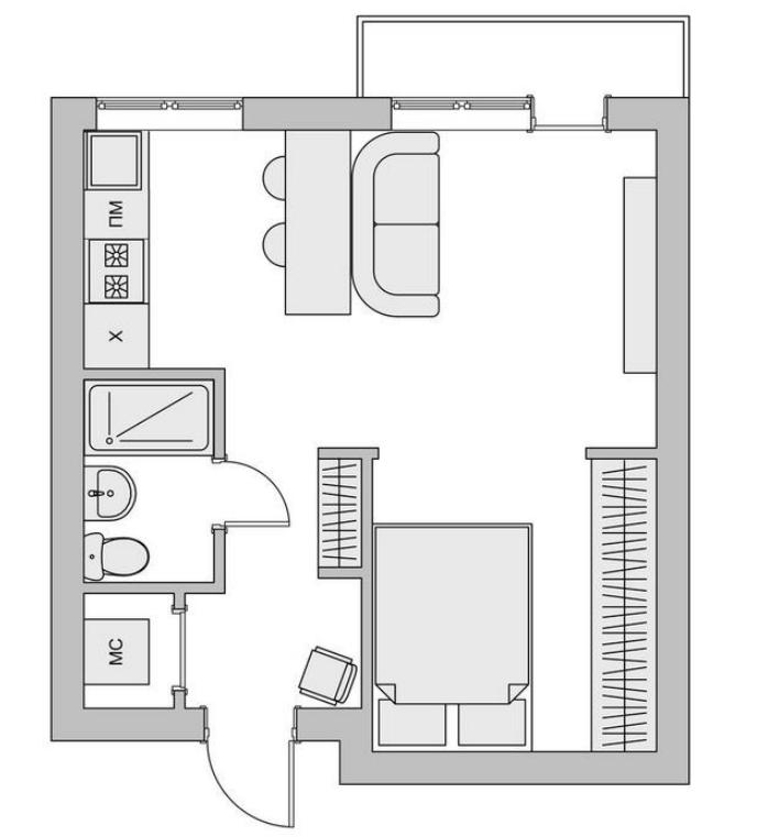 How high class is a small house of 28 square meters?Look at the design ...