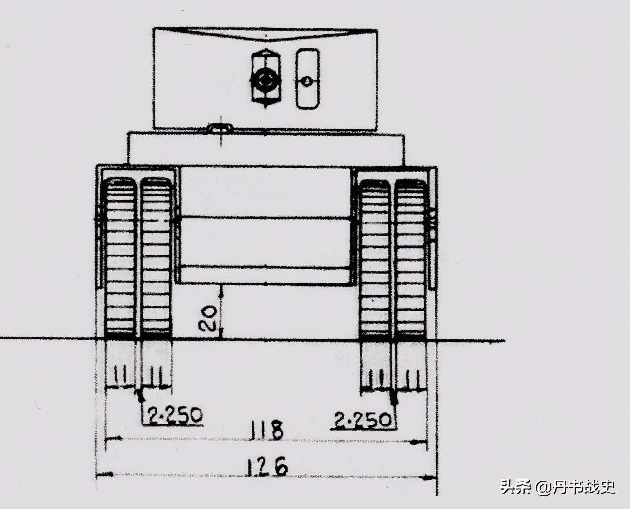 A29 cruise tank, designed around artillery tanks, an early trial plan ...