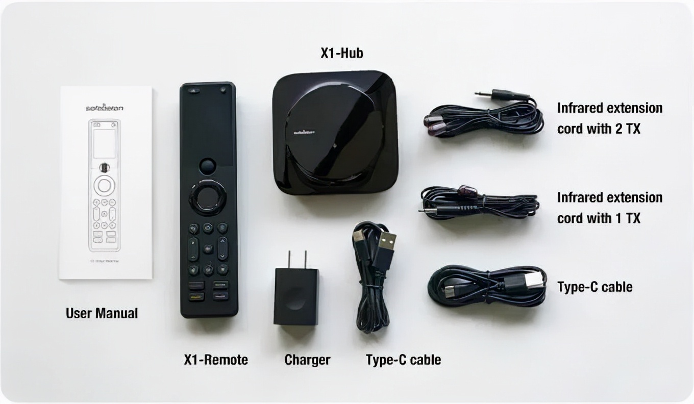 Infrared, WiFi and Bluetooth smart remote control Sofabaton X1, which ...
