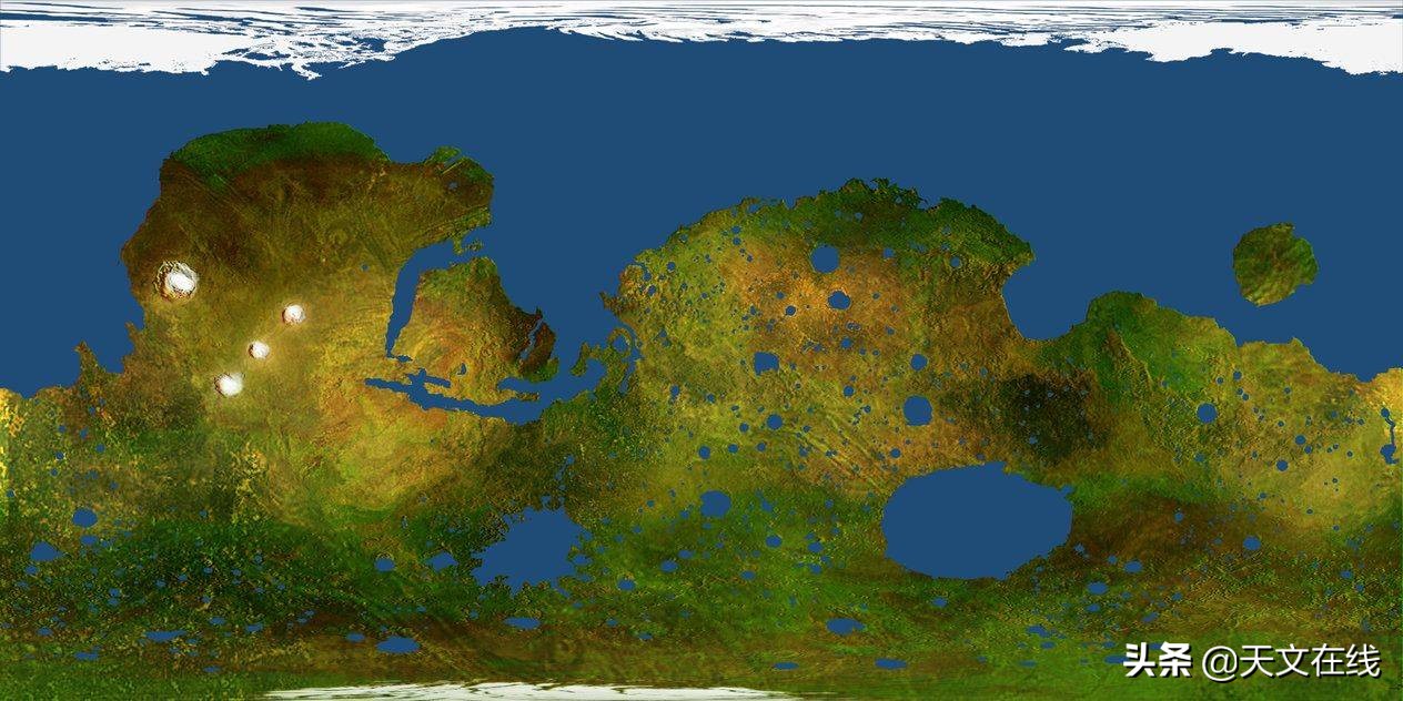 A map of Venus with water—a stunning terraforming map of Venus that can ...